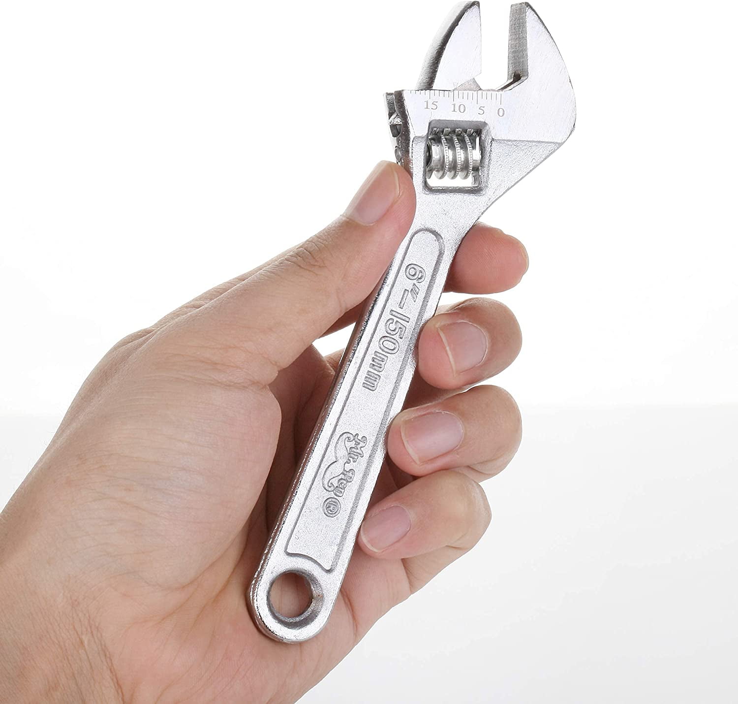 Small Wrench, Adjustable, 6 Inches, Hex-Shaped Jaw Opens To 3/4 Inch ...