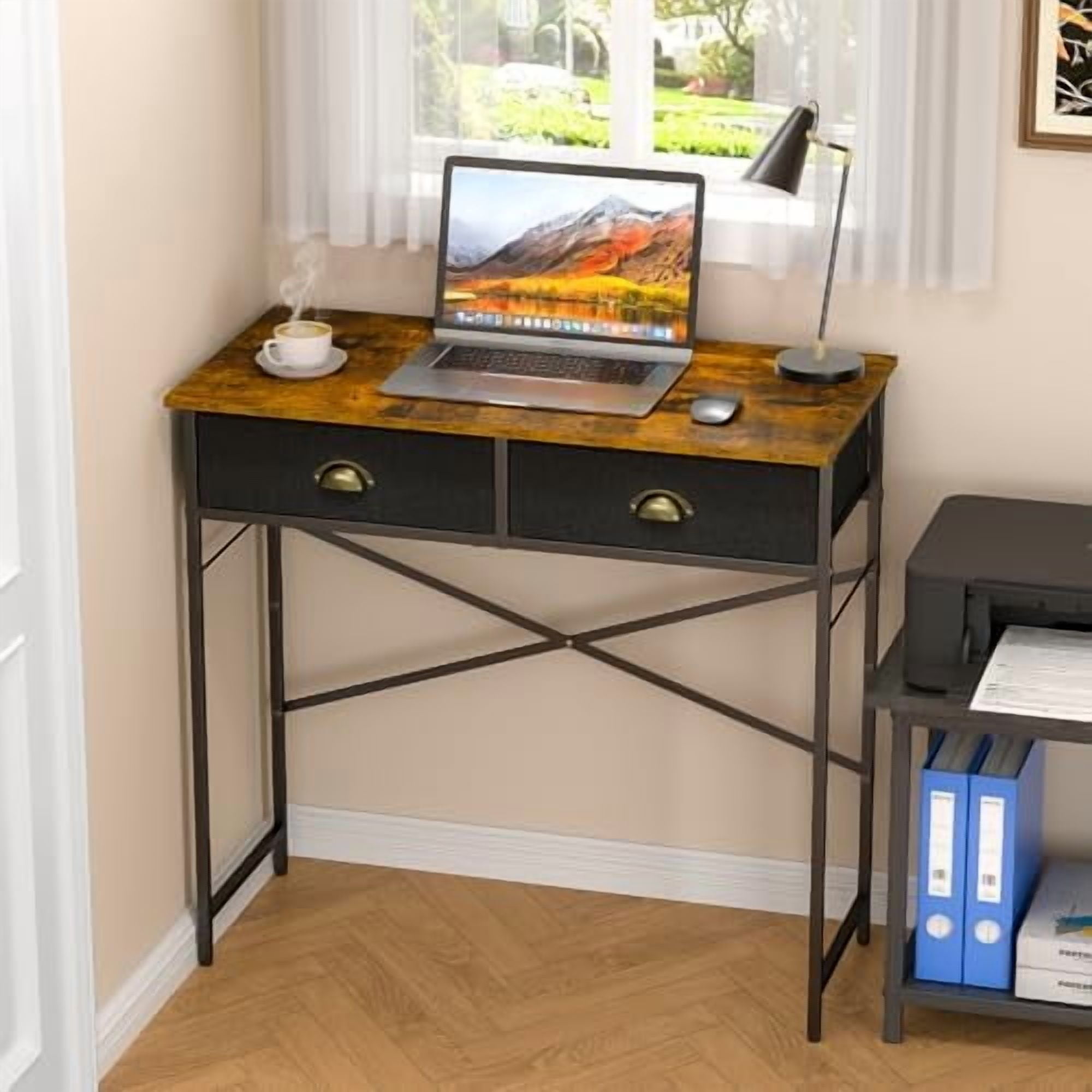 Small Writing Desk for Kids Bedroom, 31.5 Inch Computer Desk for Small ...