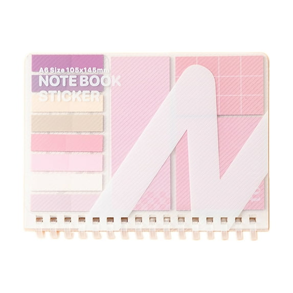 Small Writing Notepad and Adhesive Note Set Portable Notebook with ...