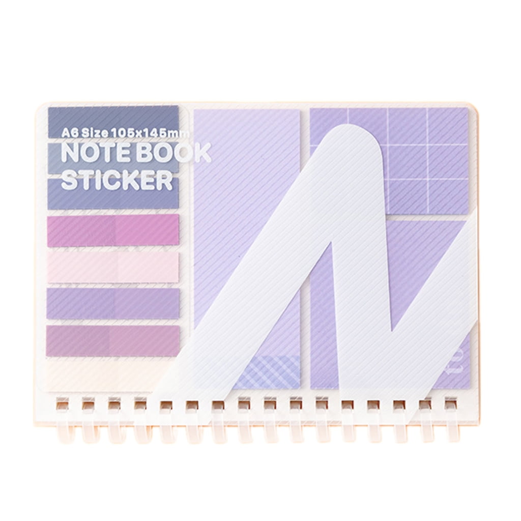 Small Writing Notepad and Adhesive Note Set Portable Notebook with ...