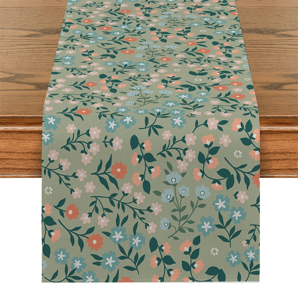 Small Yellow Flower Table Flag Plant Table Runner Family Kitchen Living ...