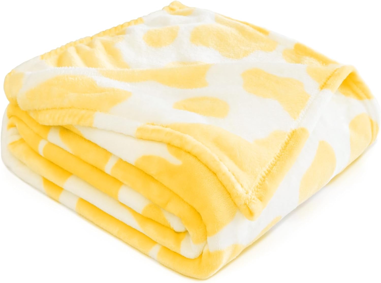 Small Yellow Kids Throw Blanket Cozy Soft Girls Fleece Blanket Lemon ...