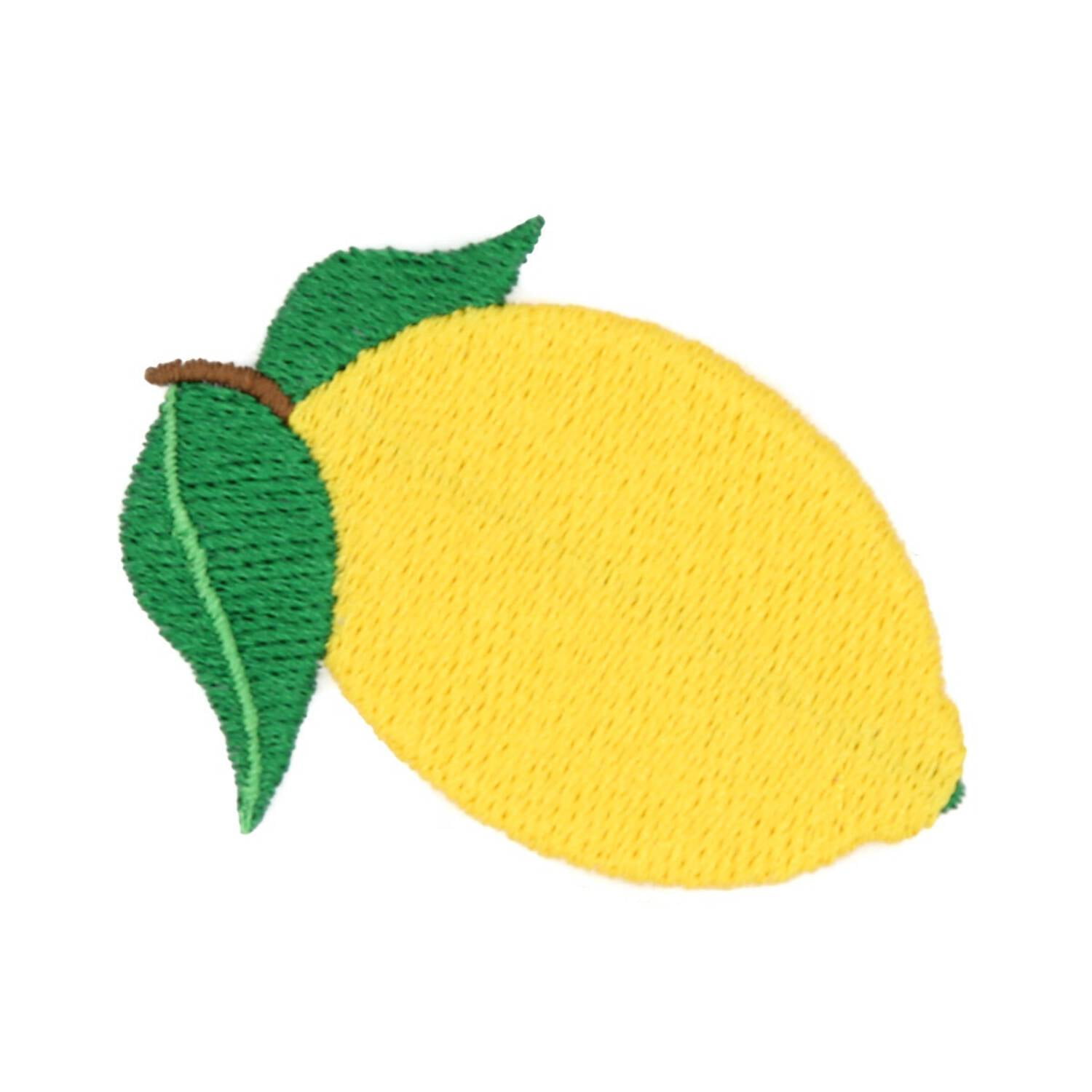 Small Yellow Lemon Iron On Embroidered Patch - Walmart.com
