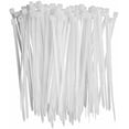 Small Zip Ties,White Zip Ties 4 Inch 100 Pack, Nylon Cable Ties Self ...