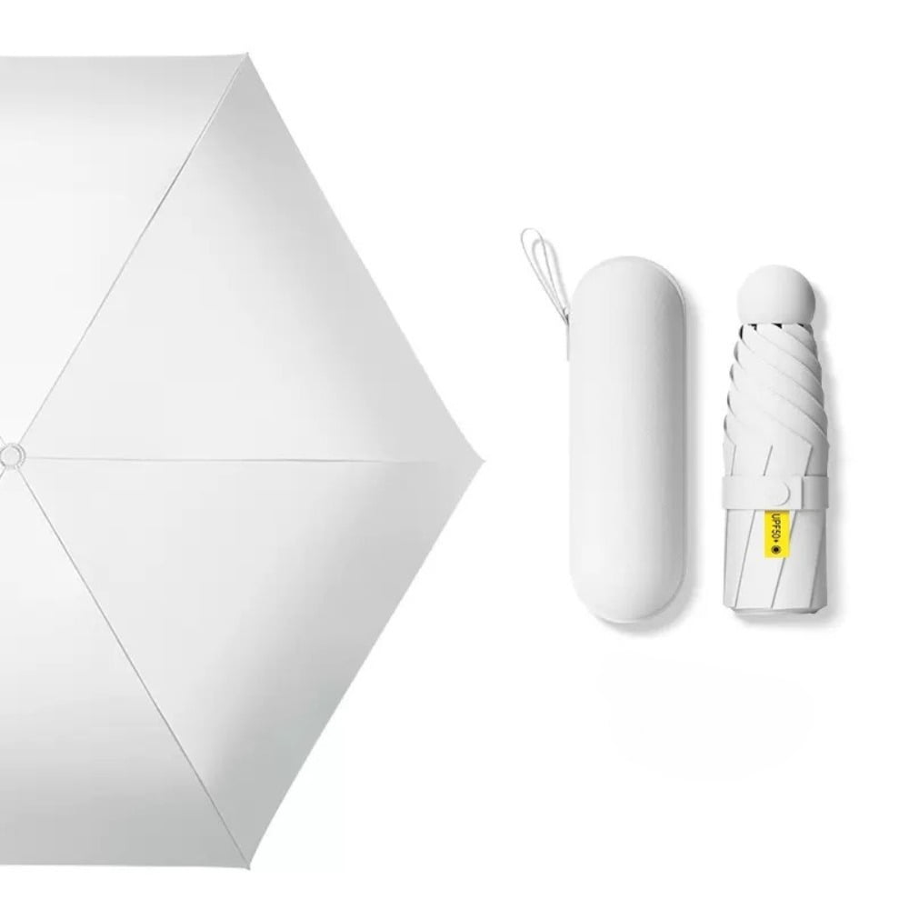 Small and Portable Sun & Rain Umbrella for Ladies - Binding - Lined UV ...