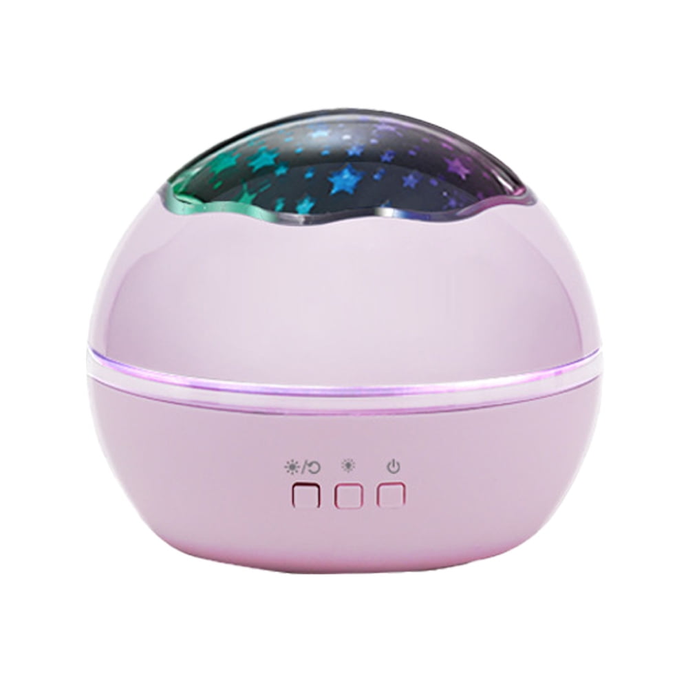 Small ball star lamp colorful rotating star and moon projection lamp ...