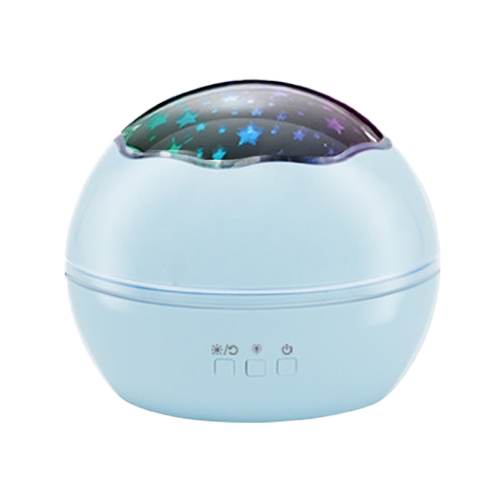 Small ball star lamp colorful rotating star and moon projection lamp ...