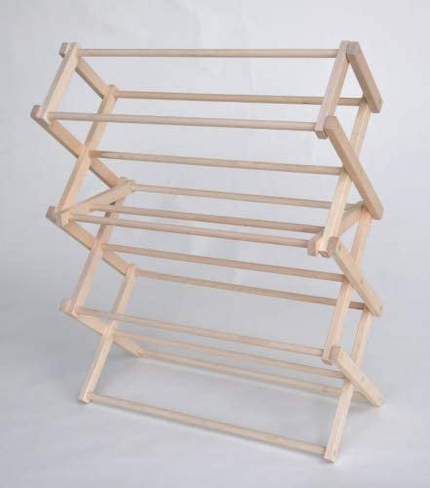 Small en Clothes Drying Rack-Folding, Heavy Duty, Standing-Portable ...