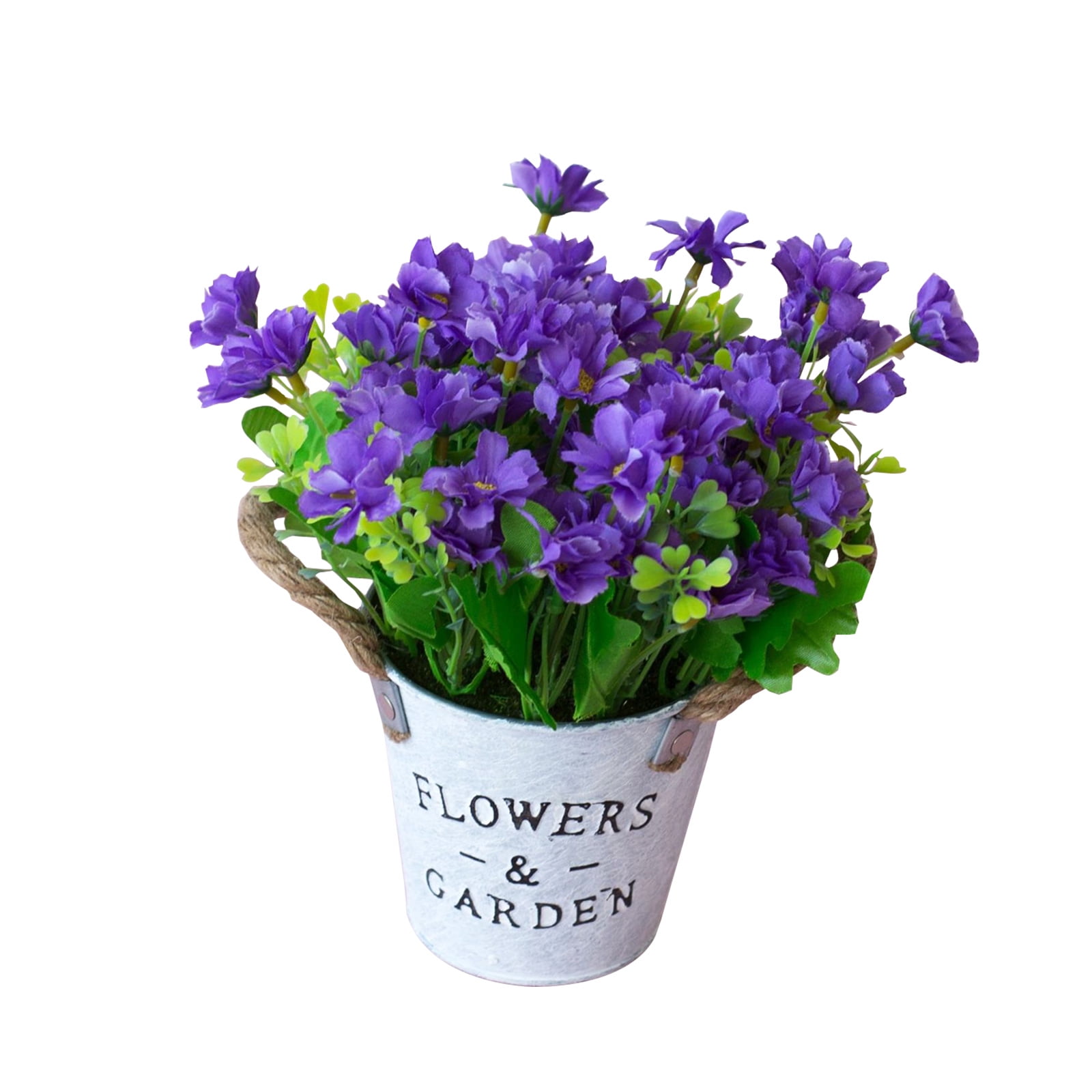 Small flower bucket tin daisy flower pots flower arrangement simulation ...