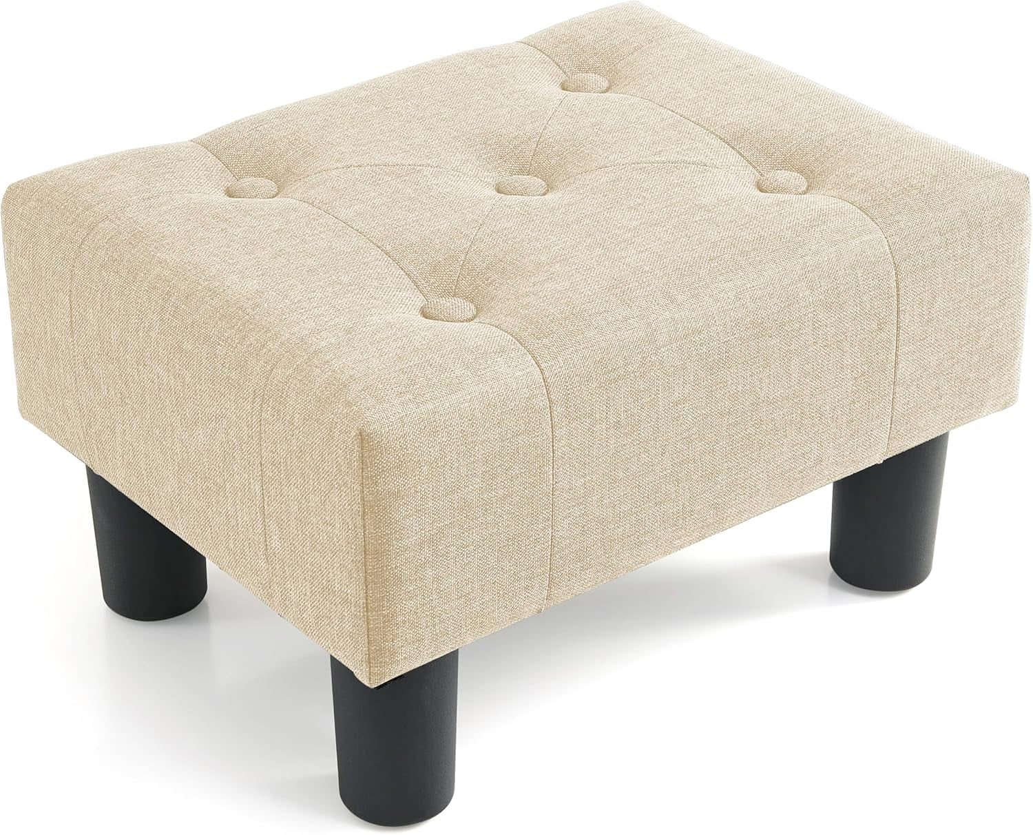Small footstool footrest, velvet footstool footrest with legs ...