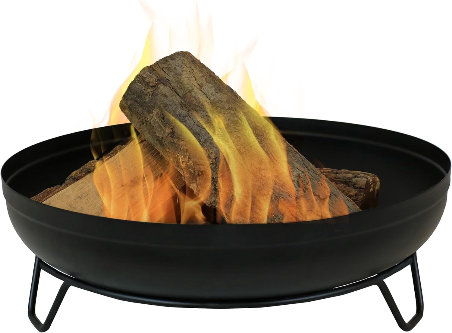 Small for Patio - Outdoor Wood-Burning Bowl - Black - Walmart.com