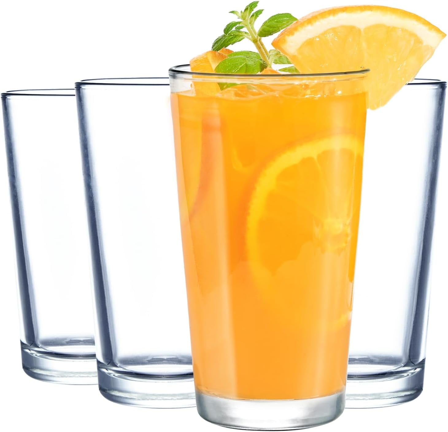 Small juice cup, stackable drum glass cup, heavy-duty drinking cup for ...