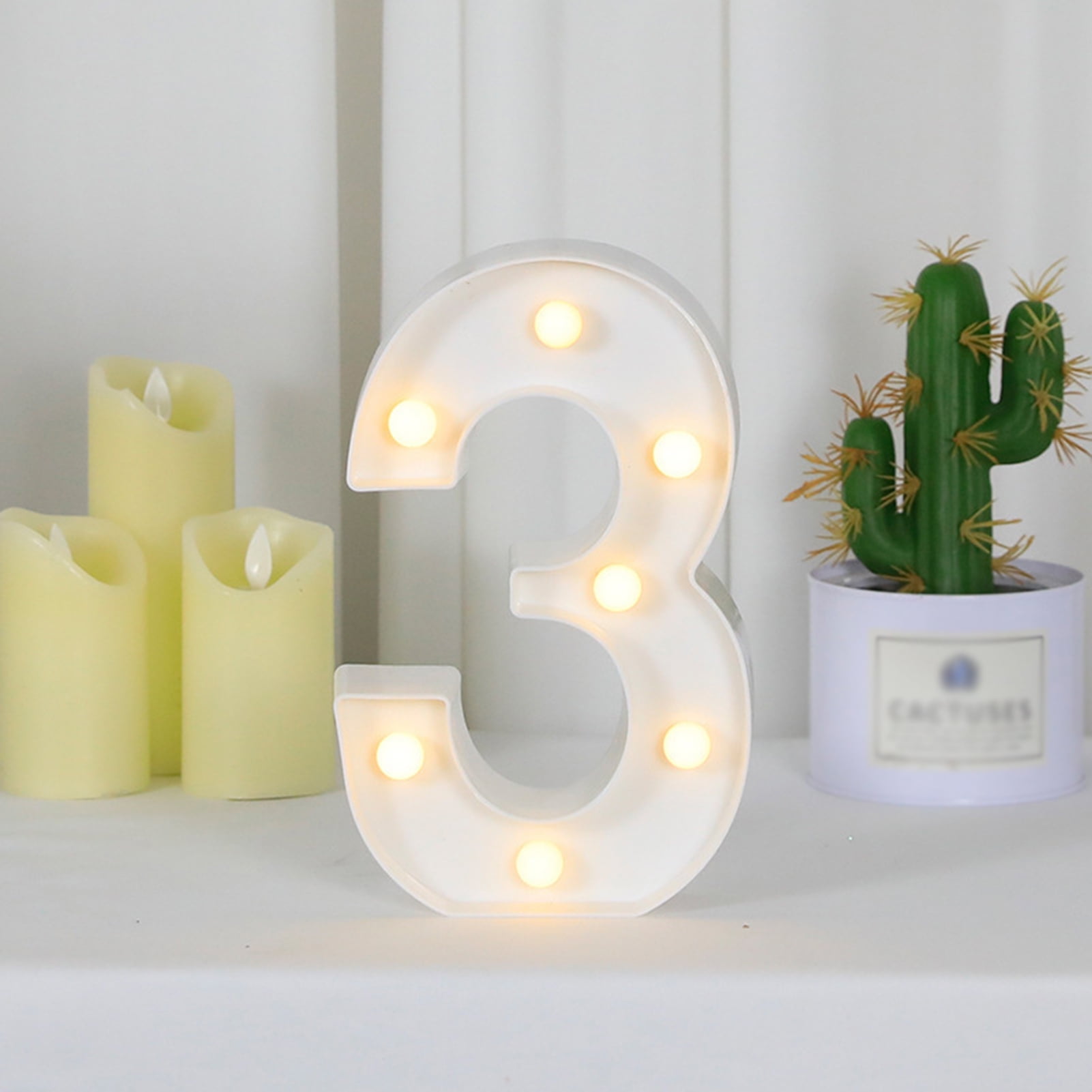 Small night light,With Lamp Warm Leds Numbers 2 * Aa * Aa Cell Water ...