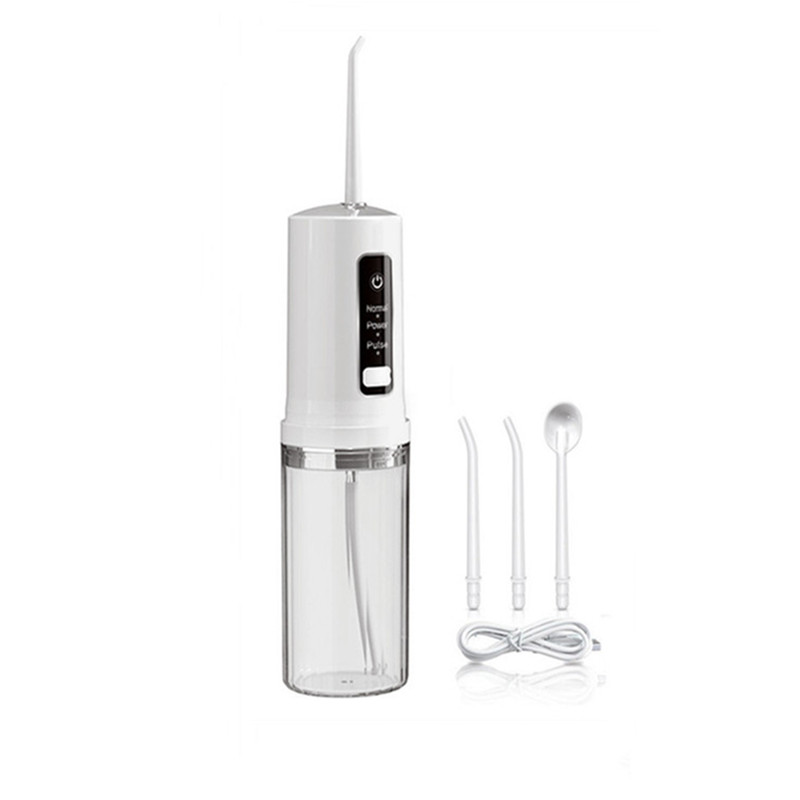 Small portable oral irrigator 230ml collapsible dental water flosser ...