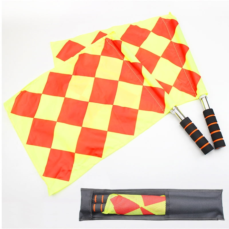 Football Referee Patrol Flag Signal Flag Square Football Starting Side ...