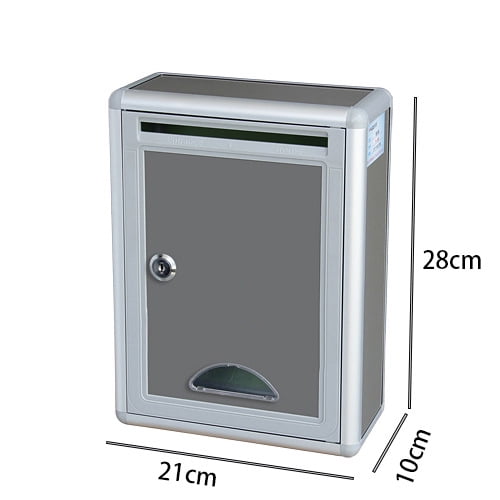Small suggestion box aluminum alloy with lock patrol sign-in box ...