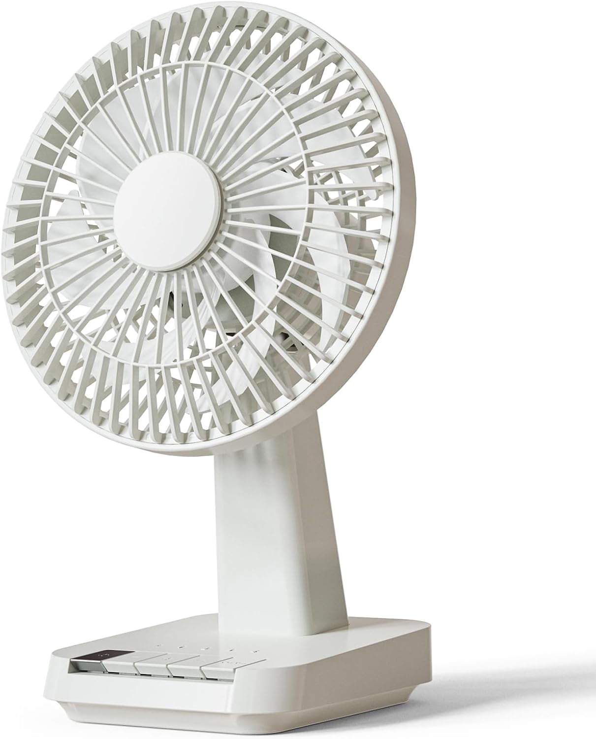 Small table fan, bedroom use oscillating table fan, rechargeable ...