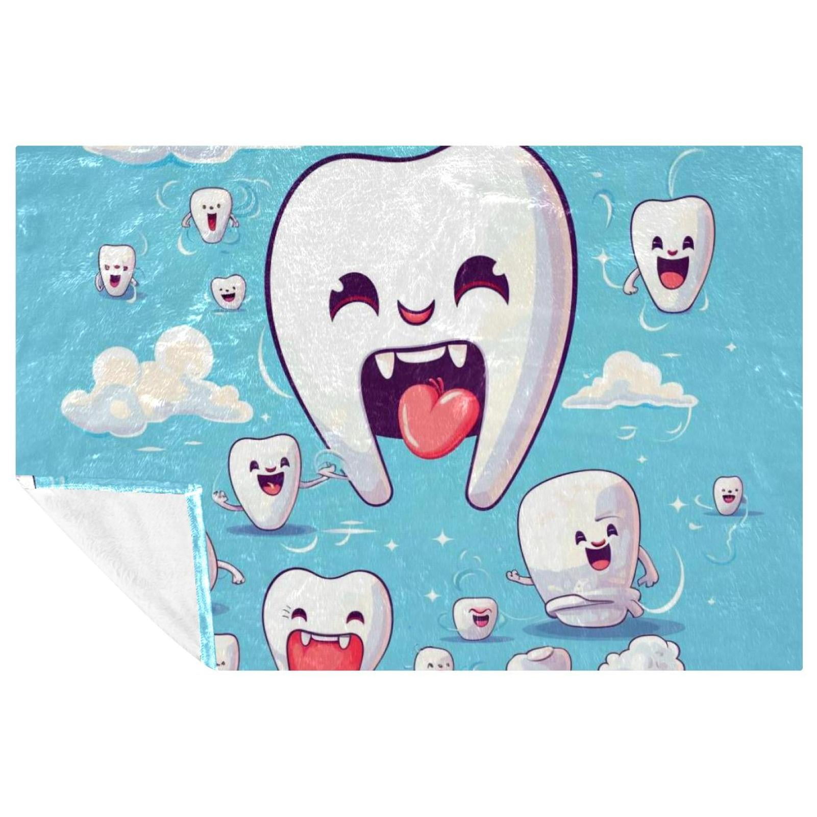 Small teeth Blanket Paradise: Luxuriously Soft and Warm Microfiber ...