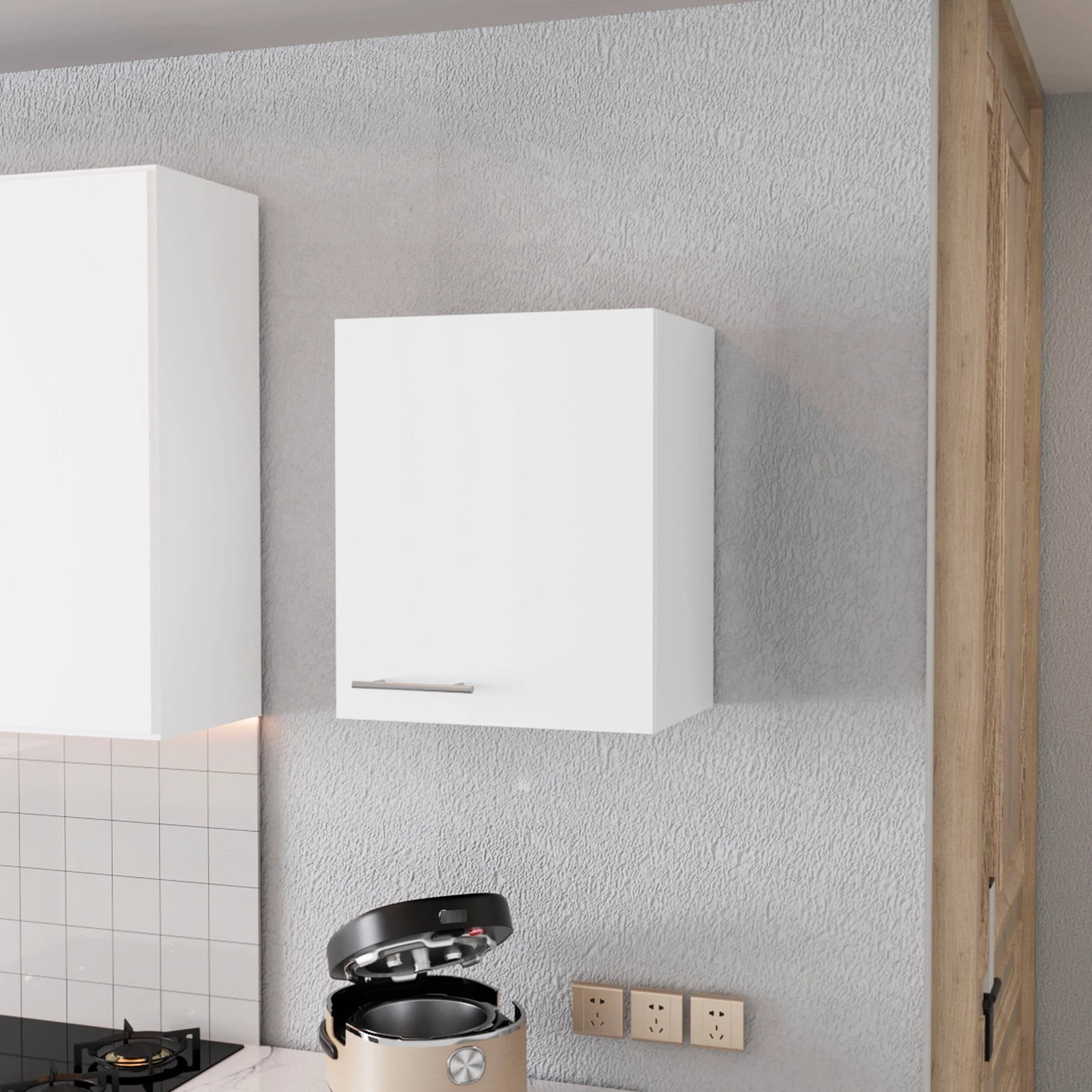 Small white cabinet with simple wipe-down surfaces | Ideal for tight ...