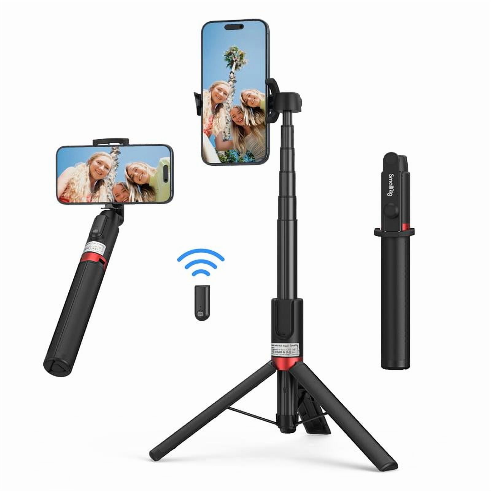 SmallRig 51" Cell Phone Selfie Stick Tripod with Wireless Remote ...