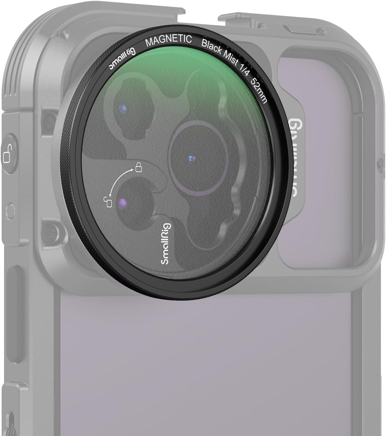 SmallRig 52mm Magnetic Black Diffusion 1/4 Filter Mist Dream Cinematic ...