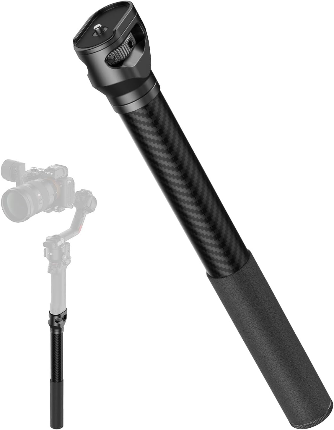 SmallRig Gimbal Extension Pole, 15" / 37cm Carbon Fiber Stabilizer ...