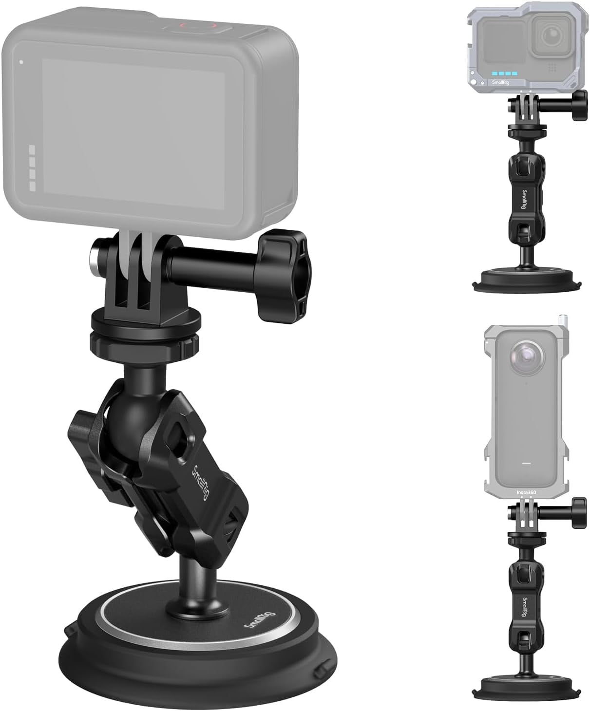 SmallRig Magnetic Mount for Gopro, with Suction Cup 2 in 1, Powerful ...