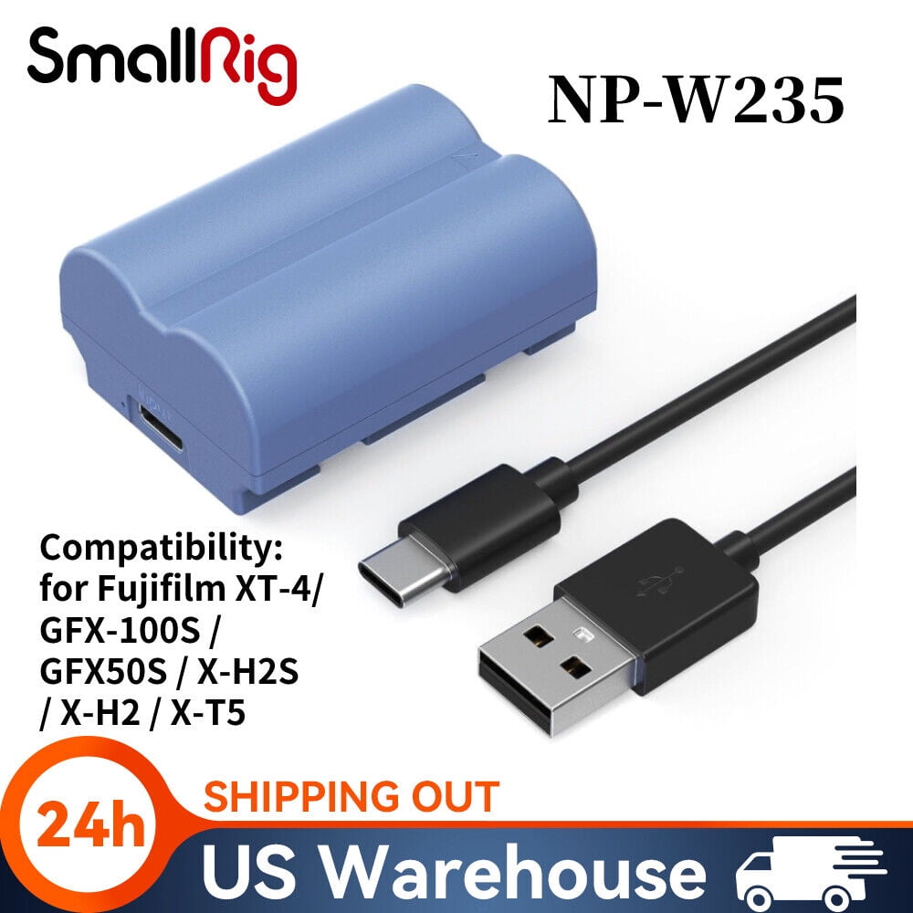 SmallRig NP-W235 2400mAh Camera Battery for Fujifilm X-T5 / X-T4 ...