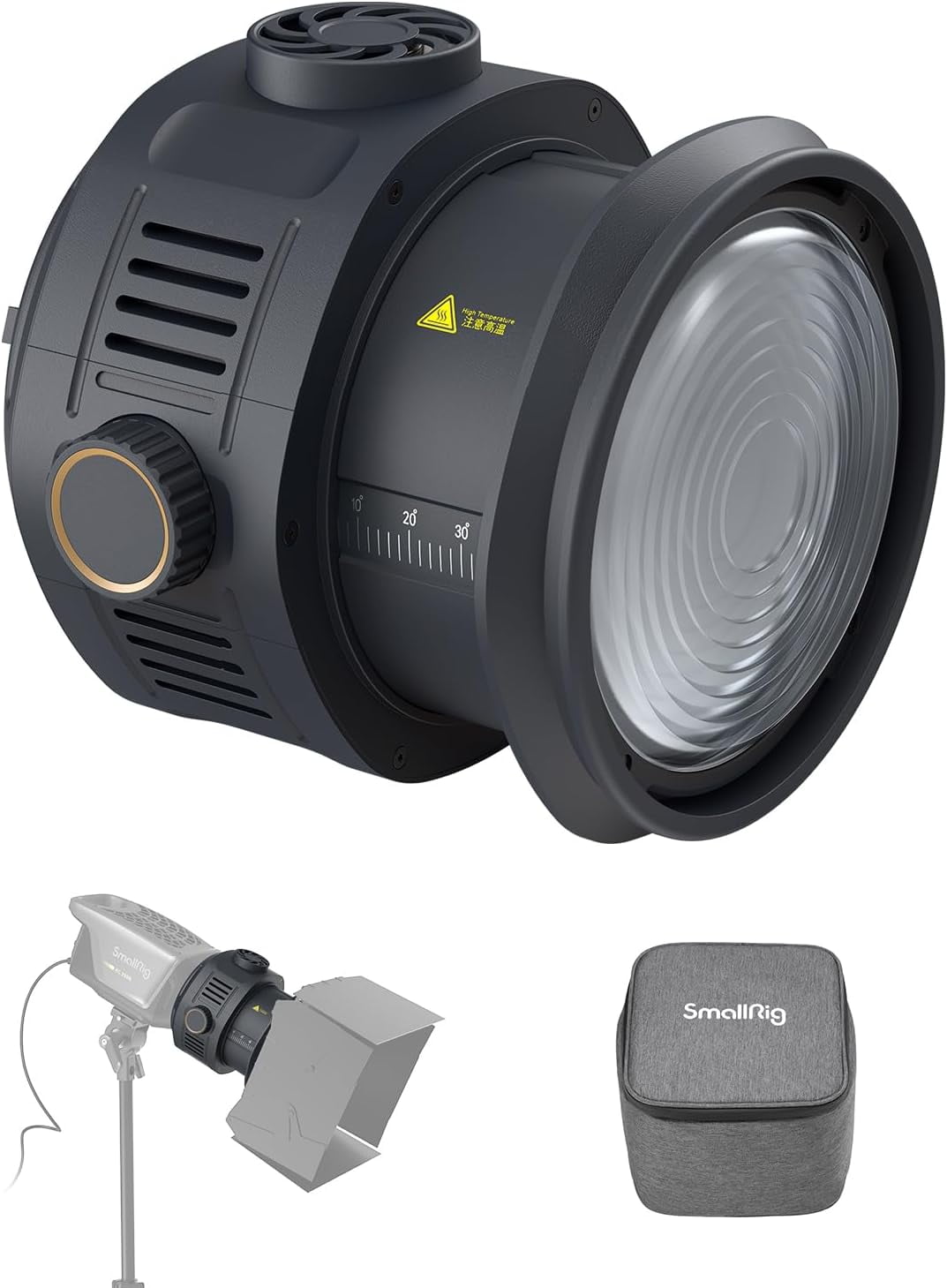 SmallRig RA-F150 Fresnel Lens with Bowens Mount, One-Handed Focus ...