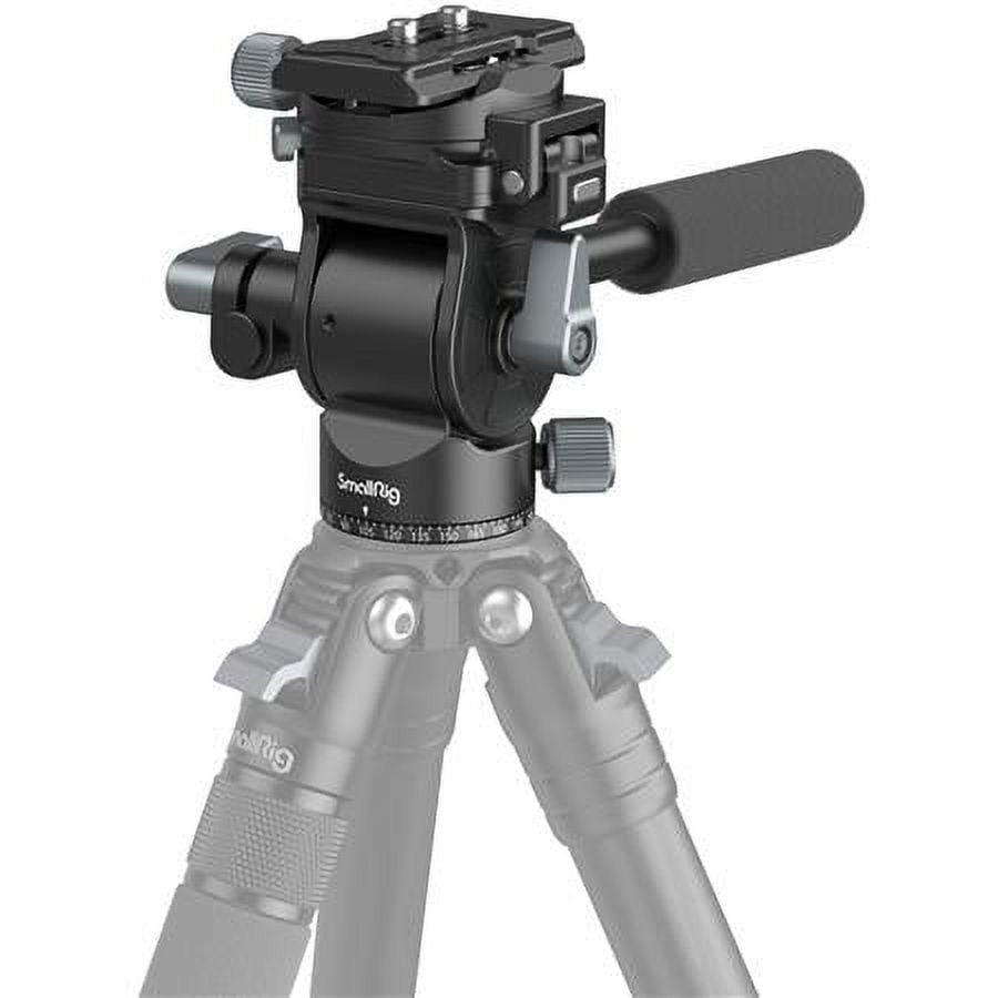SmallRig Tripod Video Head w/Telescopic Handle for Camera Cage Load 5Kg ...