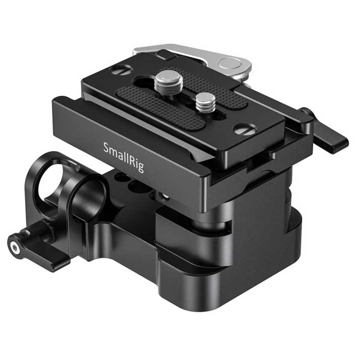 SmallRig Universal 15mm Rail Support System Baseplate with Thumb-Lever ...