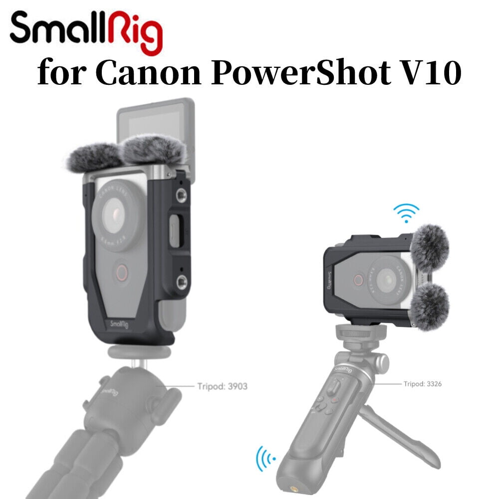 SmallRig V10 Camera Cage Kit w/ Furry Windshield for Canon Powershot ...