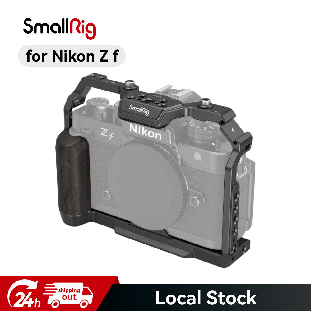 SmallRig Z f Camera Cage for Nikon, with Ergonomic Ebony Grip, Built-in ...