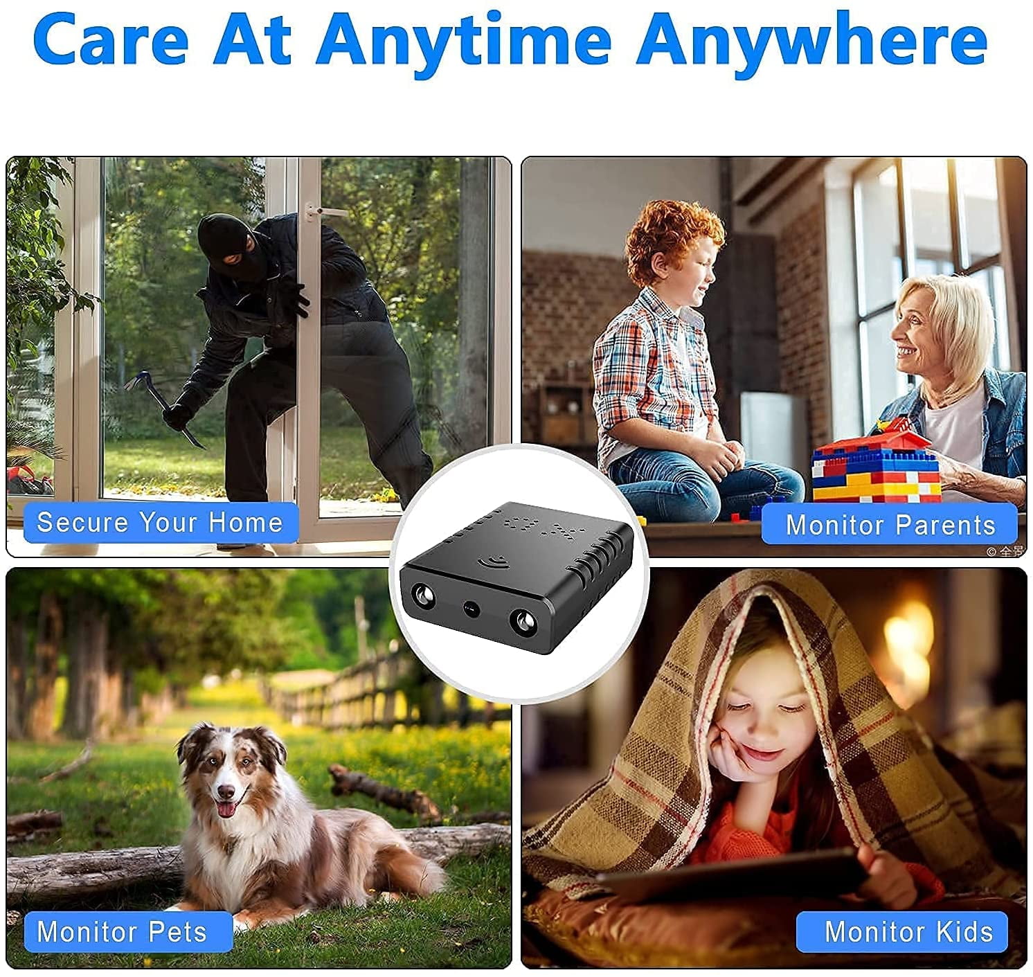 Smallest Camera Wireless, Mini Nanny Camera HD 1080p with Night Vision ...