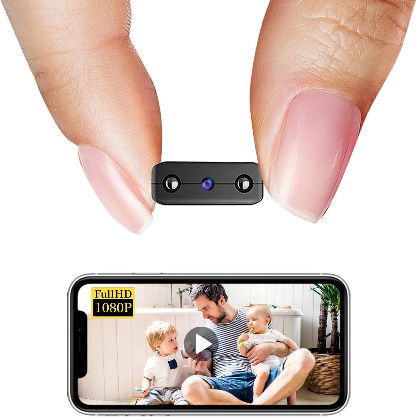 Smallest Wireless WiFi Camera,HD1080P WiFi Security Camera,Portable ...