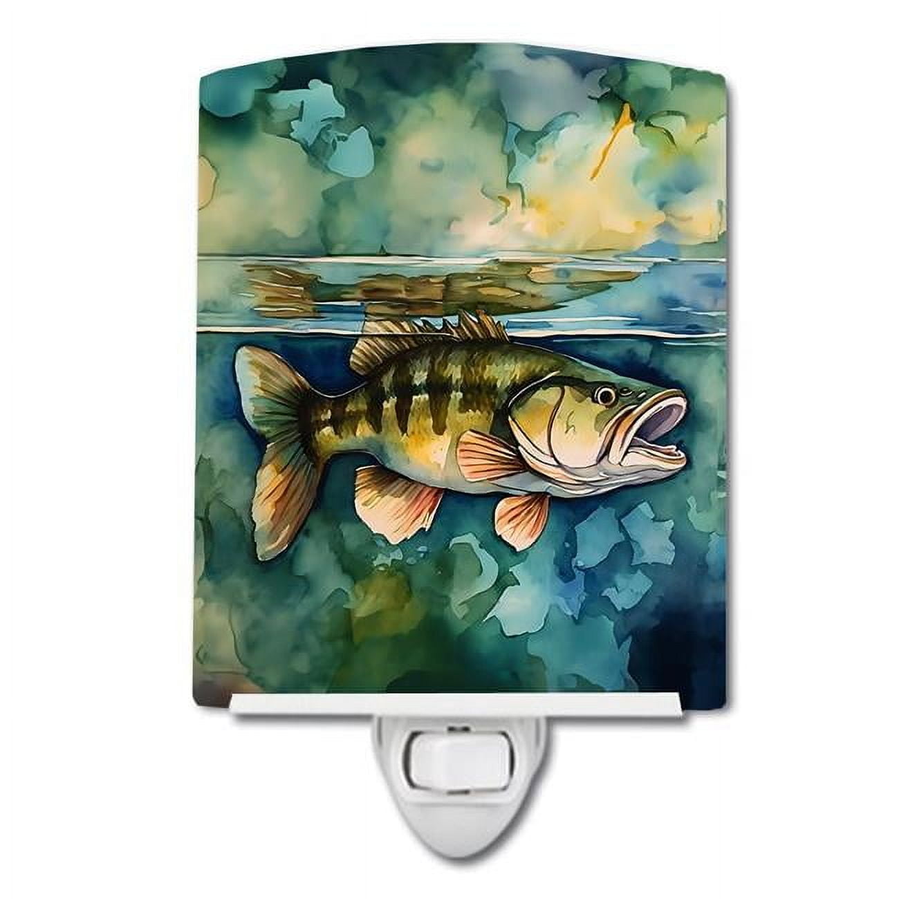 Smallmouth Bass Ceramic Night Light 4 in x 6 in - Walmart.com