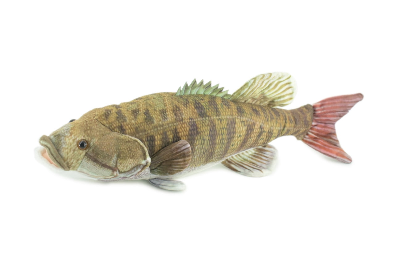 Smallmouth Bass, Realistic Stuffed Plush Fish, Bronzeback, Brown bass ...