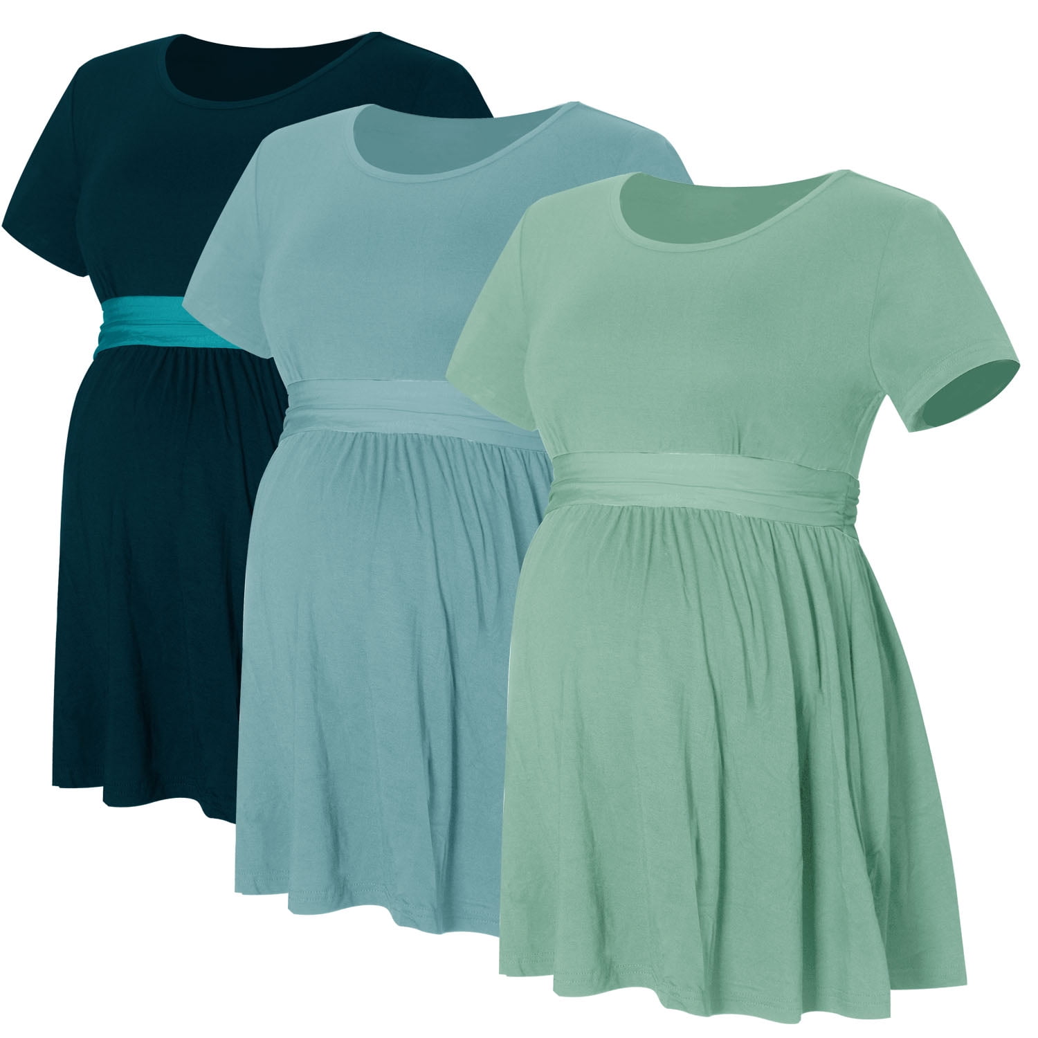 Smallshow Women's Maternity Tops Shirts Short Sleeve Pregnancy Clothes ...