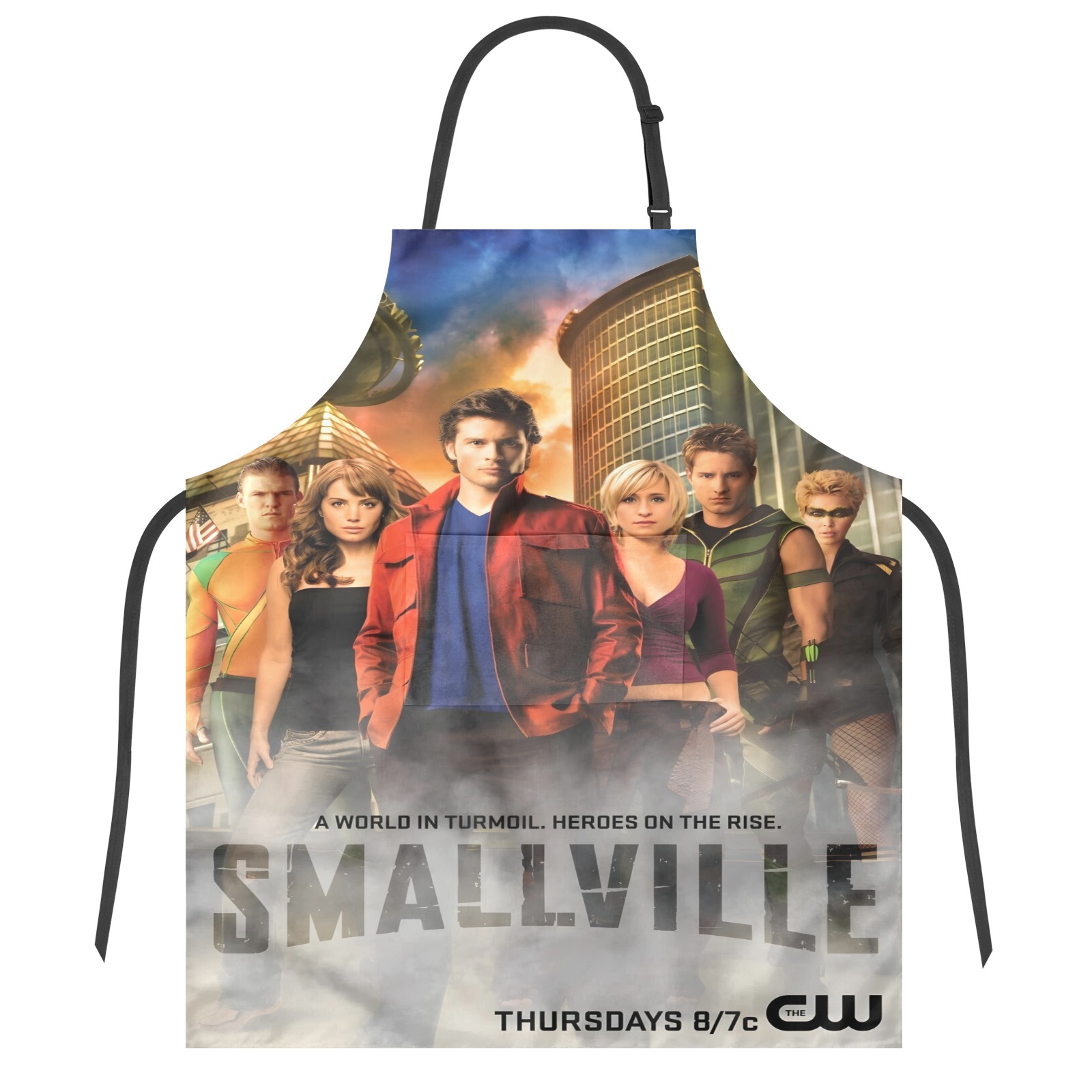 Smallville apron has an iconic print, is durable and adjustable, with ...