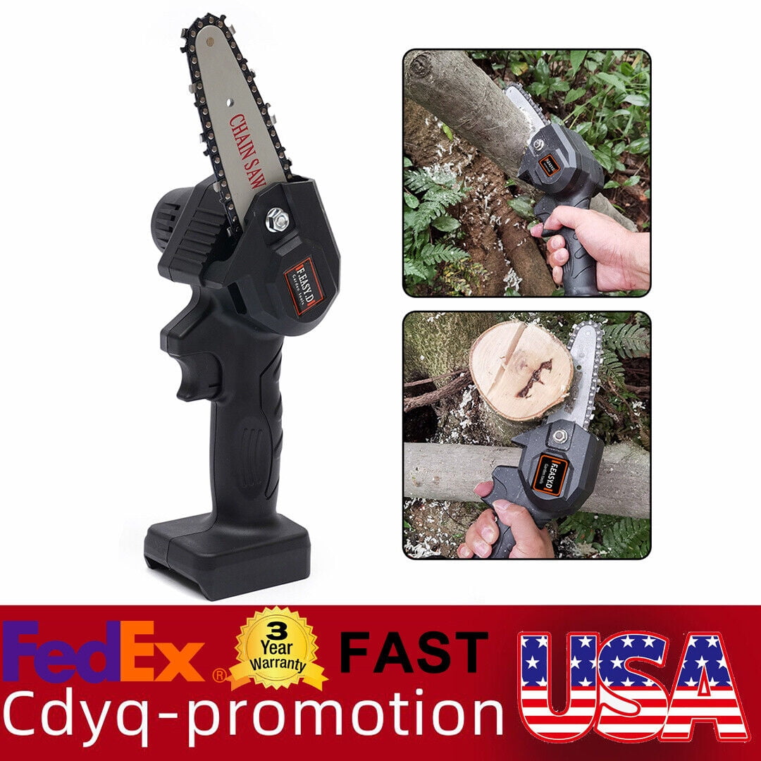 Smallzonex 24V Mini Electric Cordless Chainsaw - Portable Handheld ...