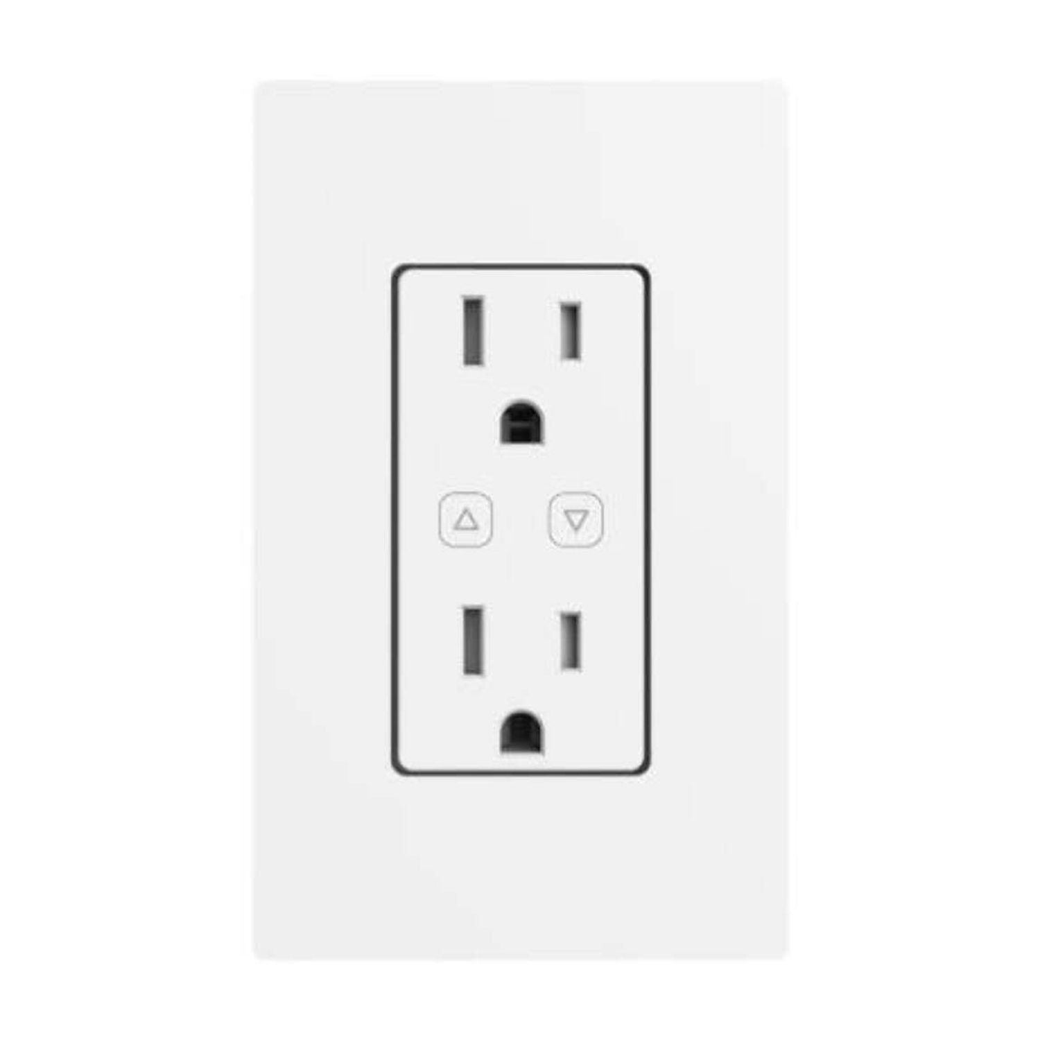 Smart 15 Amp 120-Volt Tamper Resistant White Duplex Outlet Powered by ...