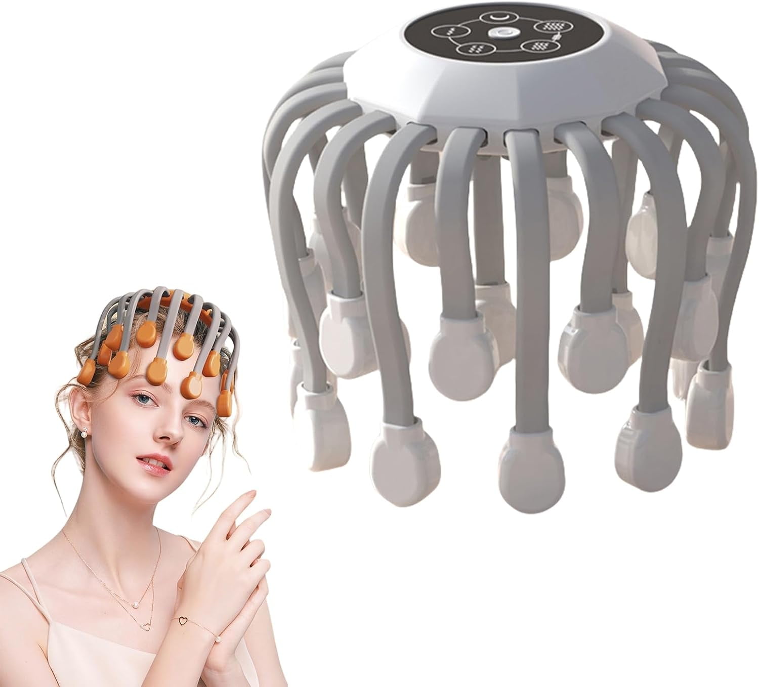 Smart 20-Claw Electric Head Massager Scalp, 5 Smart Modes,Electric ...