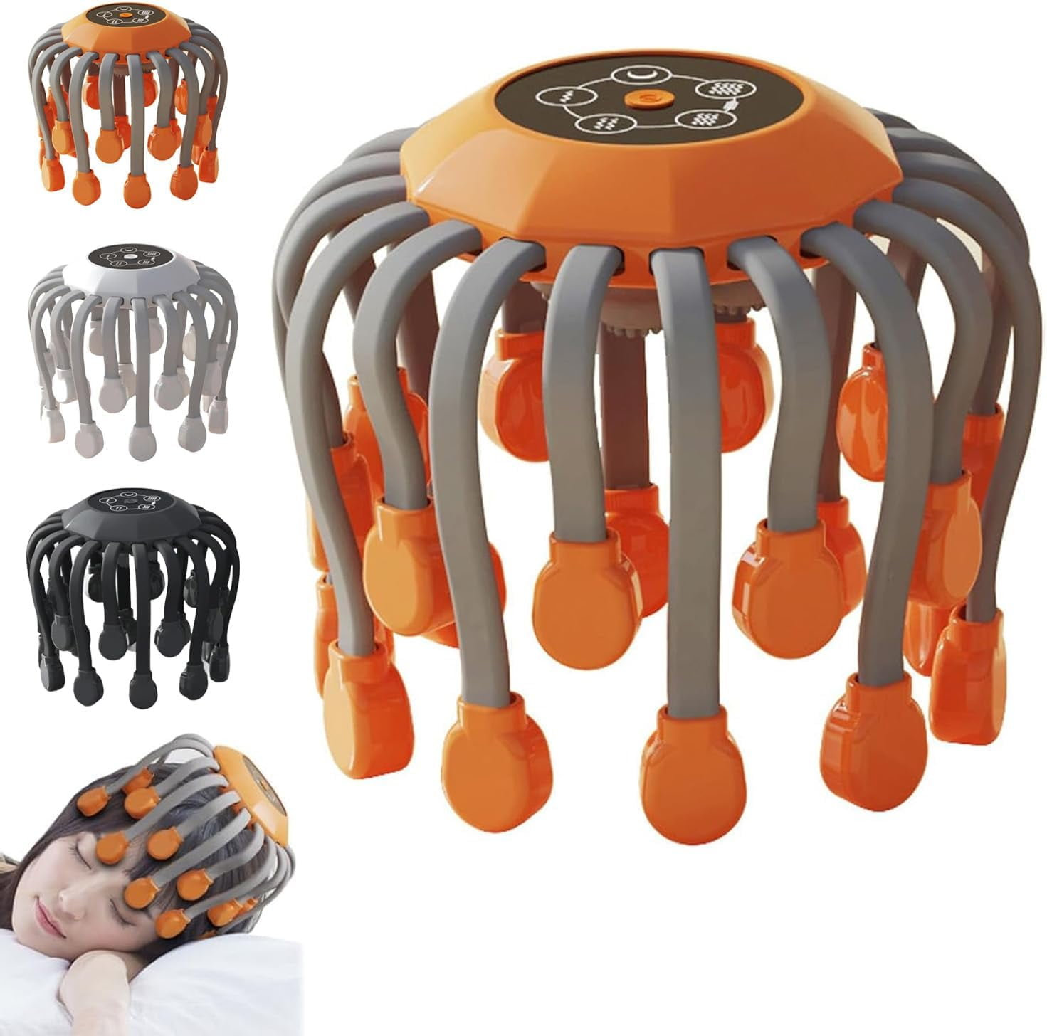 Smart 20-Claw Electric Head Massager Scalp, Wireless Deep Scalp Massage ...