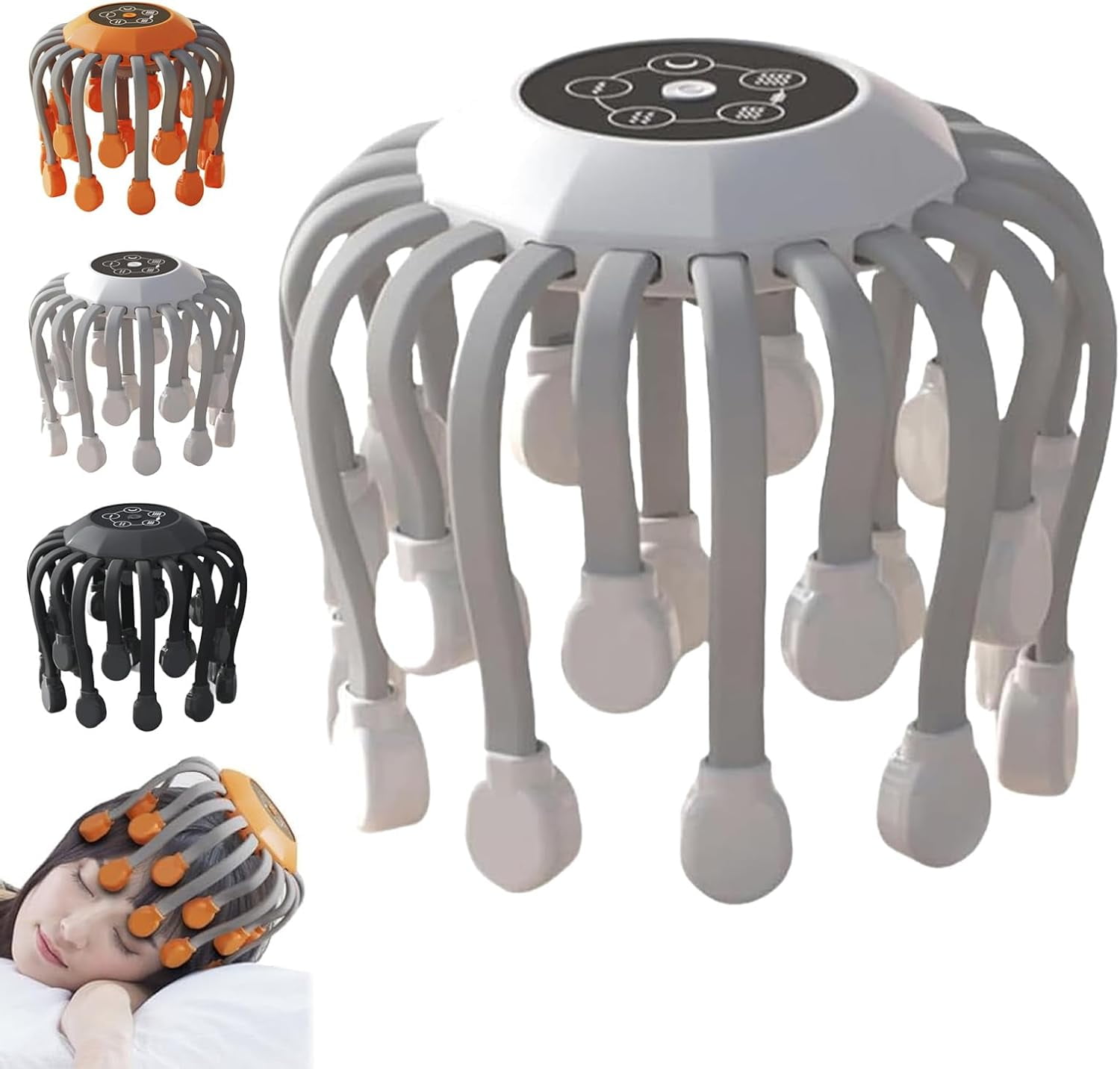 Smart 20-Claw Electric Head Massager Scalp, Wireless Deep Scalp Massage ...