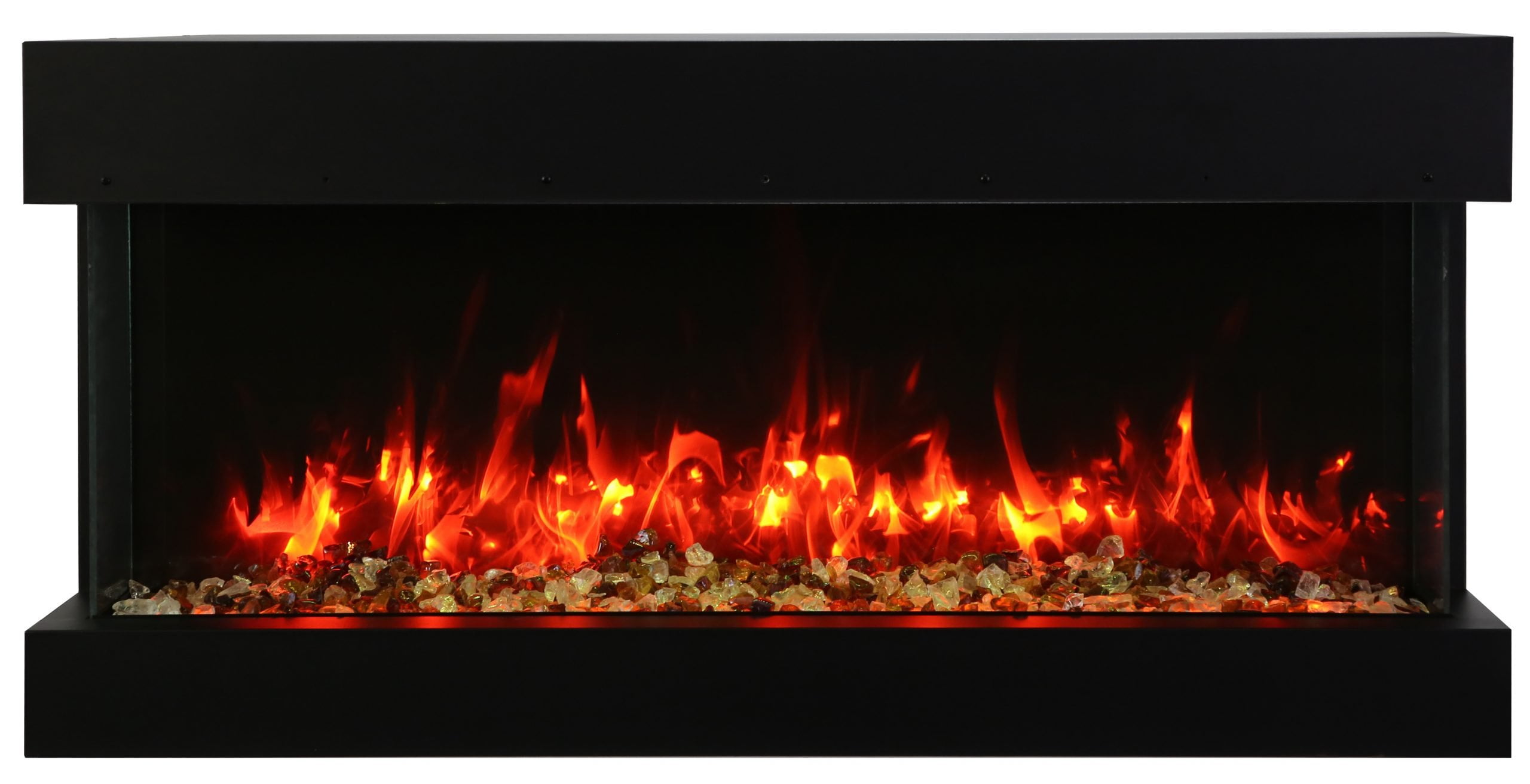 Smart 30" unit – 10 5/8" in depth 3 sided glass fireplace - Walmart.com