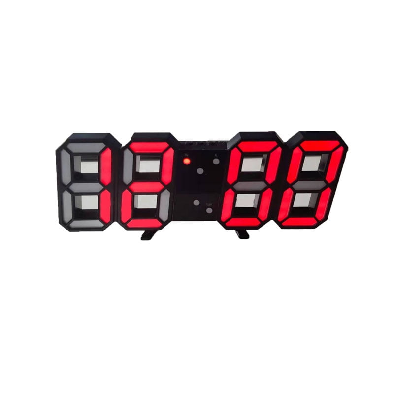 Smart 3D Digital Clock Alarm Clock Digital Wall Clock Led Electronic ...