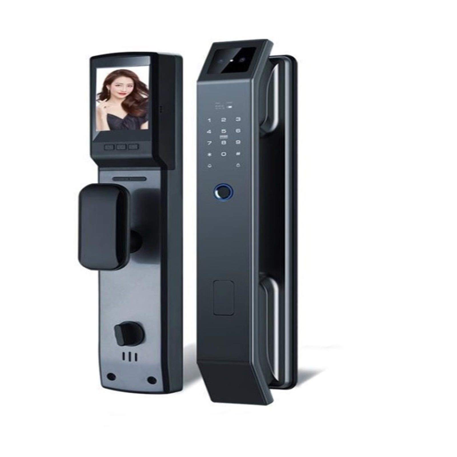 Smart 3D Face Door Lock Security Camera Fingerprint Password Biometric ...