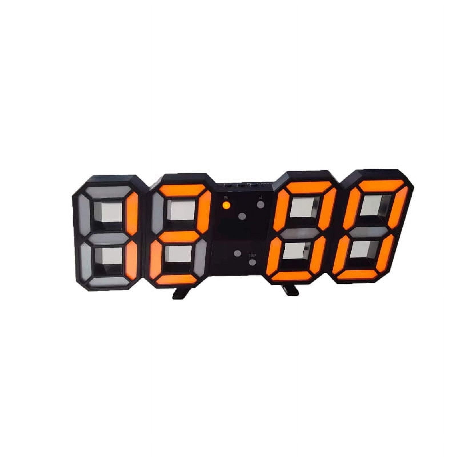 Smart 3d digital clock alarm clock digital wall clock LED electronic ...