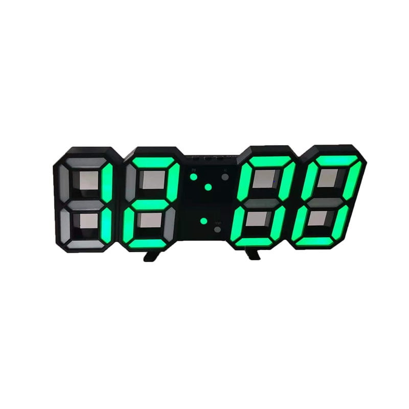 Smart 3d digital clock alarm clock digital wall clock LED electronic ...
