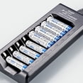 Smart 8 Slots 1.2V Ni-MH AA/AAA Battery Rechargeable USB Charger ...